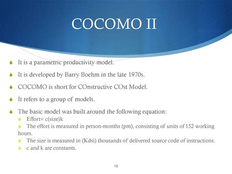 Chapter 5 Software Effort Estimation Part 2 Ppt Download