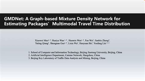 Underline Gmdnet A Graph Based Mixture Density Network For Estimating Packages Multimodal