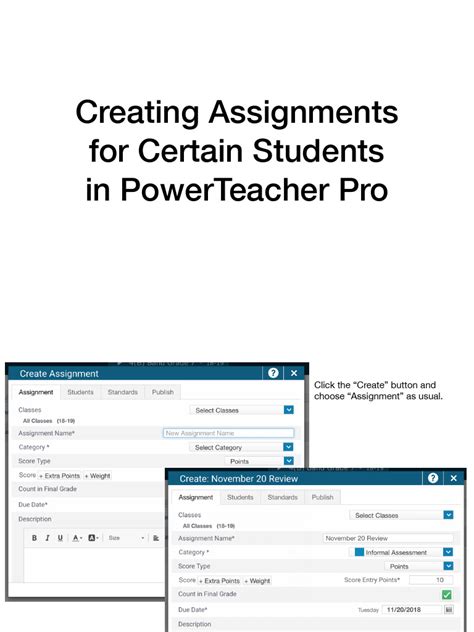 Creating Assignments For Small Groups In Powerteacher Pro Pdf