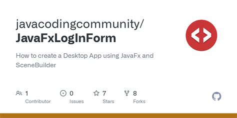 GitHub Javacodingcommunity JavaFxLogInForm How To Create A Desktop