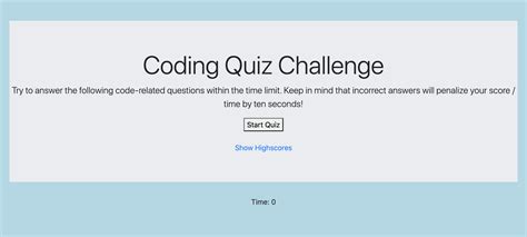 Github Ebsizzlin Codequiz Timed Quiz On Basic Coding Made In Unc S Coding Bootcamp
