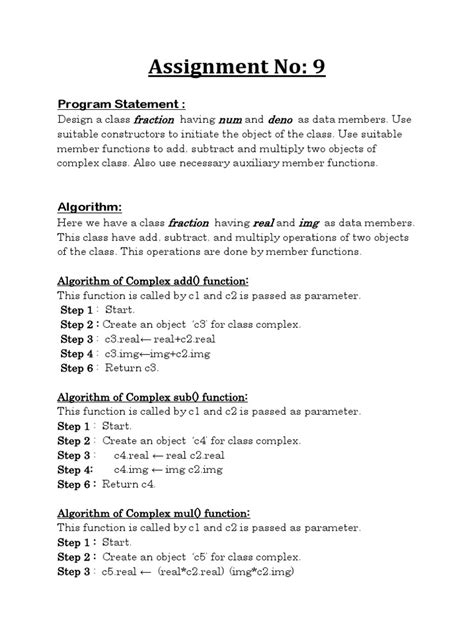 Fraction Class Pdf Method Computer Programming Subroutine