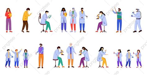 과학 실험 평면 벡터 일러스트 레이 션 세트 공부 단순한 선생님 Png 일러스트 및 벡터 에 대한 무료 다운로드 Pngtree