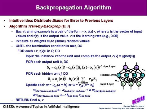 Lecture 13 Multilayer Perceptrons And Backpropagation Of Error