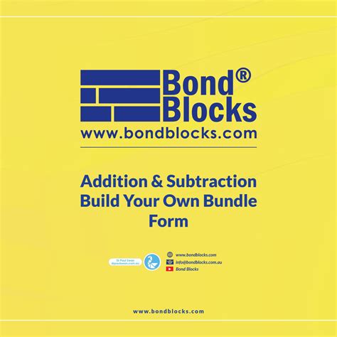 Bond Blocks Build Your Own Addition And Subtraction Bundle Form Dr Paul Bond Blocks Build Your Own Addition And Subtraction Bundle Form Dr Paul