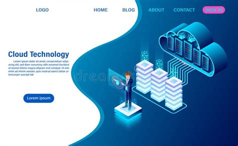Cloud Technology Concept And Big Data Flow Processing And Networking