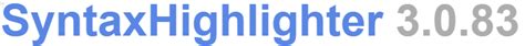 highlighting code with syntaxhighlighter javascript library