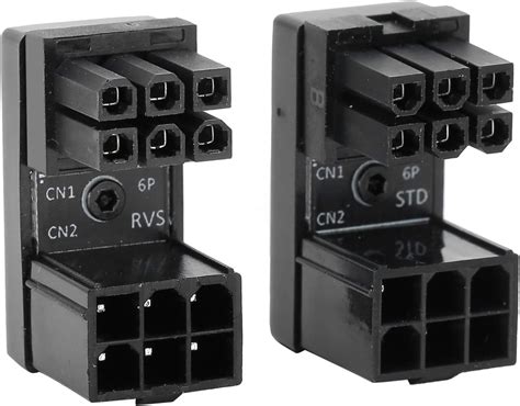 ATX 6Pin GPU Power Adapter 180Degree Graphics Card Angle Connector Female To Male 6 Pin U