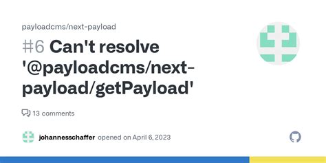 Cant Resolve Payloadcmsnext Payloadgetpayload · Issue 6