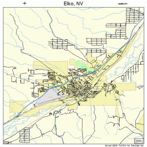 Elko Nevada Street Map 3222500
