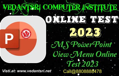 Ms Powerpoint View Menu Online Test 2023