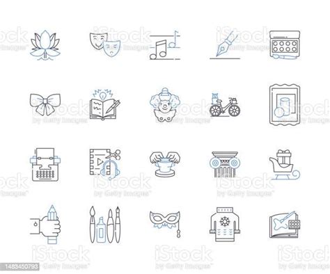 디자인 씽킹 개요 아이콘 모음입니다 디자인 사고 창의성 혁신 문제 해결 아이디어 협업 벡터 및 일러스트레이션 개념 세트 사용자 중심 프로세스 원근감 선형 표지판 검사 보기에
