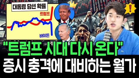 트럼프 압승 예상하는 월가 증시 대혼란에 대비해야 할까 Youtube