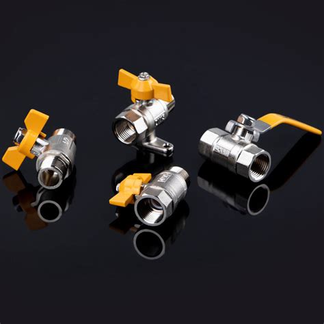 모든 구리 전기 도금 두꺼운 가스 볼 밸브 34 인치 수컷 X 수형 Dn20 암수 X 수형 천연 가스 밸브 스위치 배관