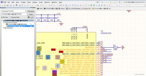 基于stm32f103单片机设计 Usb转canbus应用接口板硬件（原理图pcb）stm32单片机软件源码stm32f103 Usb转can Csdn博客
