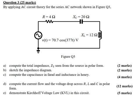 Solved Question Marks By Applying AC Circuit Theory Chegg Com