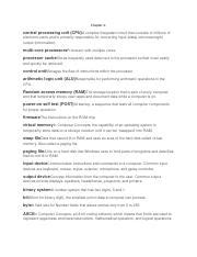 Chapter Docx Chapter Central Processing Unit CPU A Complex Integrated Circuit That