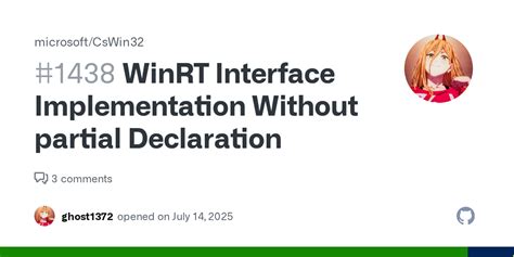Winrt Interface Implementation Without Partial Declaration · Issue