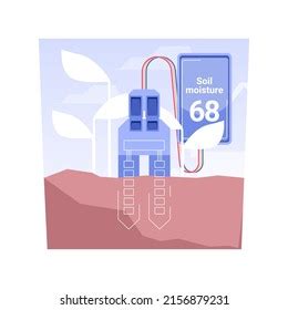 Soil Moisture Sensor Isolated Concept Vector Stock Vector Royalty Free 2156879231 Shutterstock