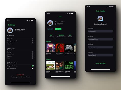Daily Ui 006 User Profile Ui By Edwin Chidi On Dribbble