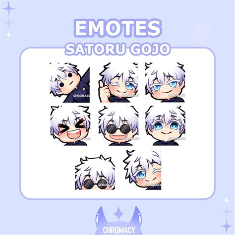 Young Satoru Gojo Bundle Jjk Twitch Emotes Twitch Graphics Youtube Discord Artofit
