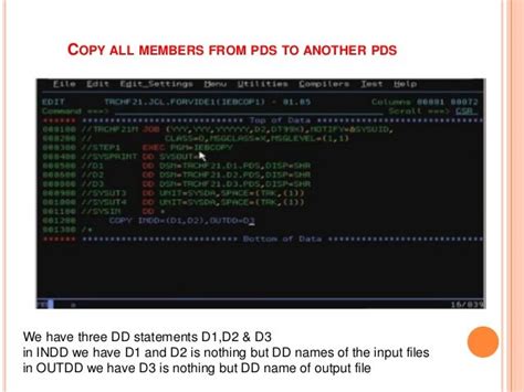 Jcl Utilities Iebcopy