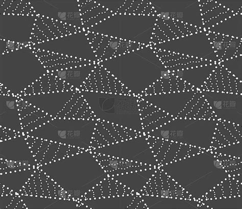 无缝的经典图形网络丛模式。重复的现代向量连续模式纹理。重复几何六边形装饰素材 花瓣网