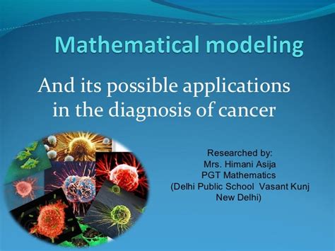 Mathematical Modeling In The Diagnosis Of Cancer