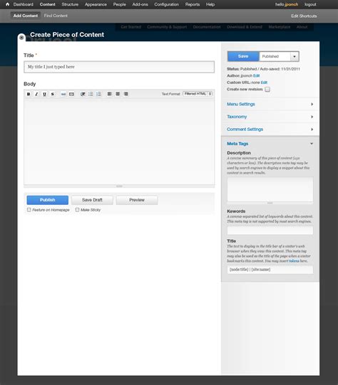 Design Iterations For The Content Creation Page Drupal Groups