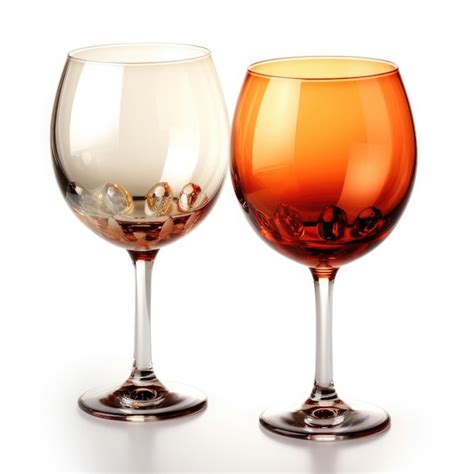 Premium Photo Christmas Themed Wine Glasses Isolated On White Background Generative Ai
