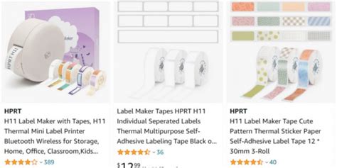 Hprt H11 미니 라벨기로 독특한 Diy 크리스마스 트리 완벽한 홀리데이 메이트를 만드세요