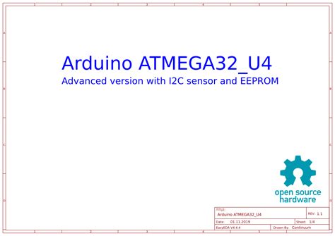 Arduino ATMEGA U Advanced Version Platform For Creating And Sharing Projects OSHWLab
