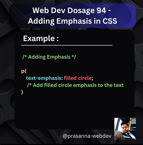 Css Dosage 94 Text Emphasis In Css Prasanna D Posted On The Topic