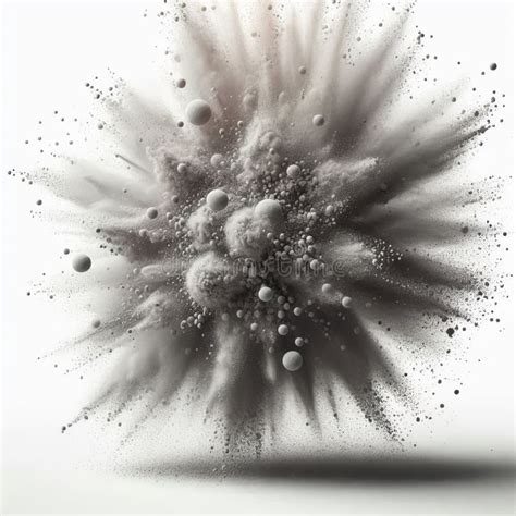 Dust Particles With A Spherical Shape Bouncing And Settling O Stock Illustration Illustration