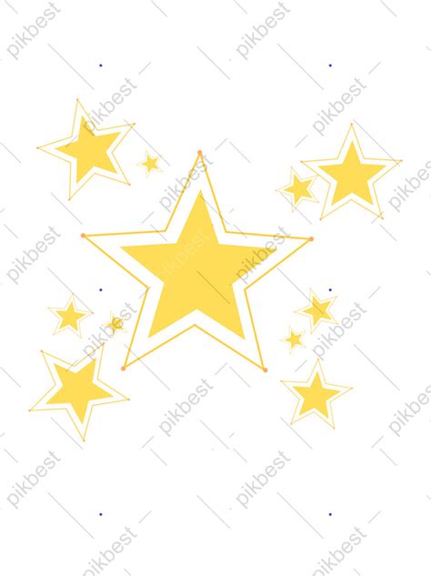 만화 손으로 그린 귀여운 별 일러스트 Png Psd 무료 다운로드 Pikbest
