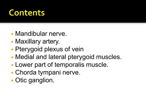 Infra Temporal Fossa Anatomy Book Pptx