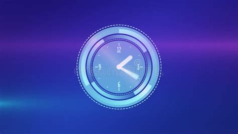 Animation Of Clock Moving Over Blue Background Stock Footage Video Of Graphic World 258962168