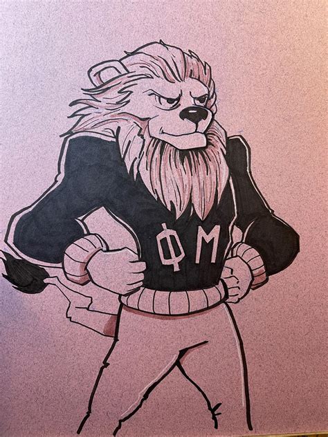 Phi Mu Lion Commission By Thedoodlebags On Deviantart
