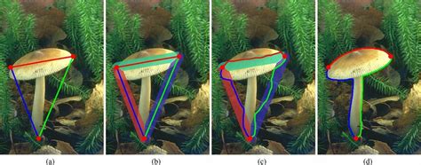 An Example For Extracting Piecewise Geodesic Paths Using Three Landmark