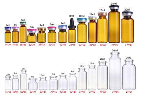 Wholesale Sterile Injection Bottles Amber Clear Glass Vials High Quality Wholesale Sterile
