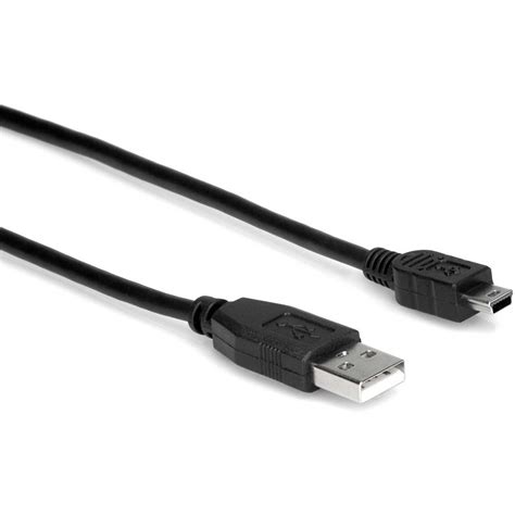Hosa USB 206AM High Speed USB Cable Type A To Mini B 6 Foot