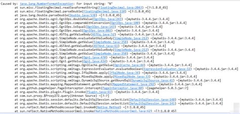【bug日常】查询sql报错：caused By Javalangnumberformatexception For Input