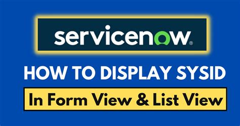 Servicenow Display Field Explained What Actually Shows Up