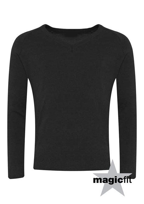 Black V Neck Jumper Learn In Style
