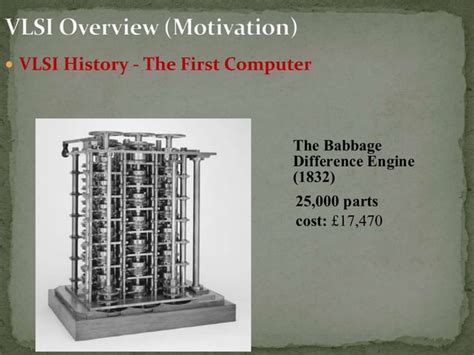Very Large Scale Integrated Circuits Vlsi Overview Pptx Physics Science