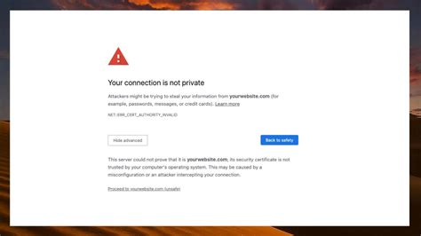 Neterrcertauthorityinvalid Cách Sửa Lỗi Nhanh Chóng