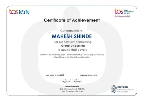 Mahesh Shinde On Linkedin 💡 Excited To Receive Feedback On My Group Discussion Performance From