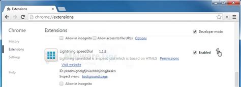 Remove Lightning SpeedDial From IE Firefox And Chrome