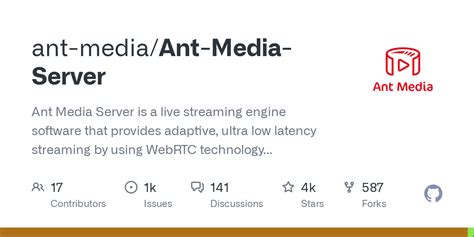 IP Camera Ant Media Ant Media Server Wiki GitHub