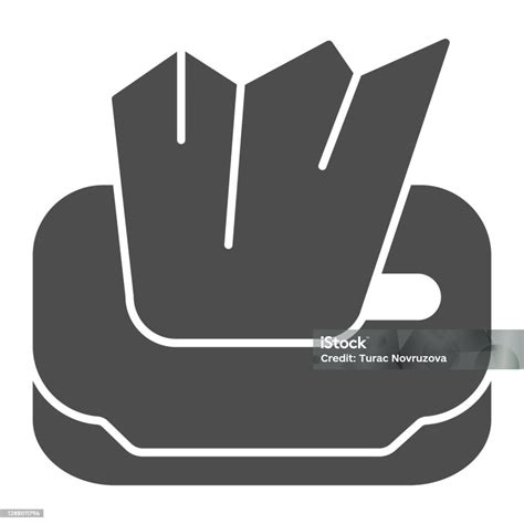 냅킨 박스 솔리드 아이콘 메이크업 루틴 컨셉 종이 냅킨은 흰색 배경에 서명 모바일 개념과 웹 디자인을위한 글리프 스타일의 티슈 페이퍼 박스 아이콘 벡터 그래픽 가정 생활에